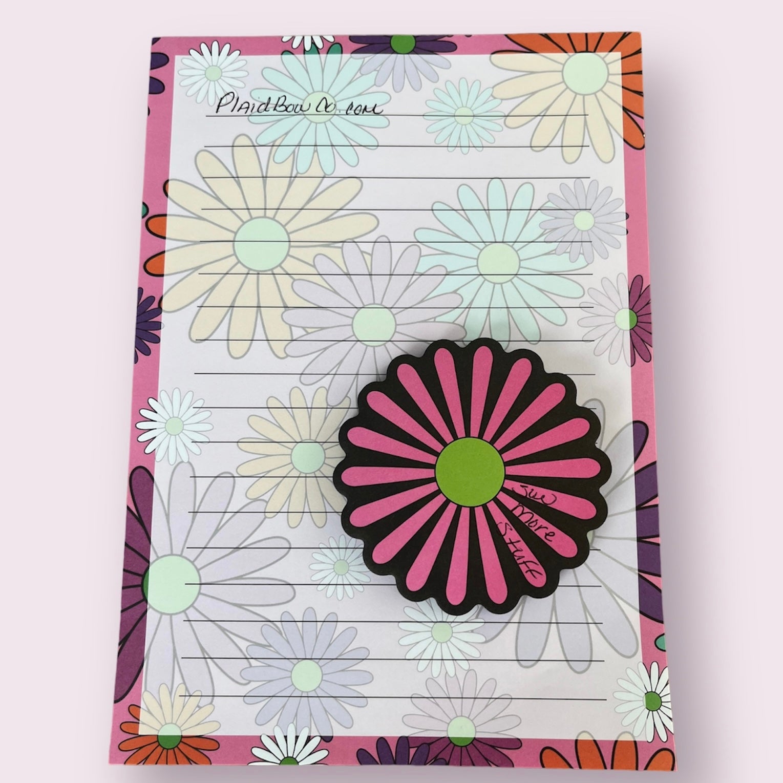 Large Daisy notepad/sticky pad Bundle – Plaid Bow Co
